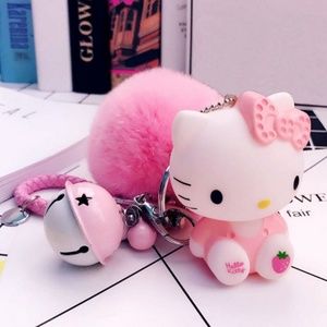 Hello Kitty | Accessories | Hello Kitty Pink Strawberry Handbag Charm ...